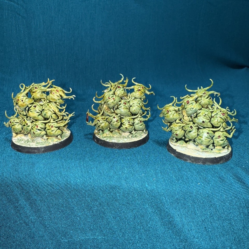 AoS 40k Chaos Daemons Nurgling Swarm x 3 Nurgle Nurglings F | eBay