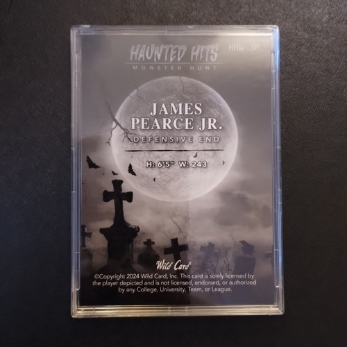 #5/5 James Pearce Jr Rookie Silver Witch 2024 Wild Card Haunted Hits ...