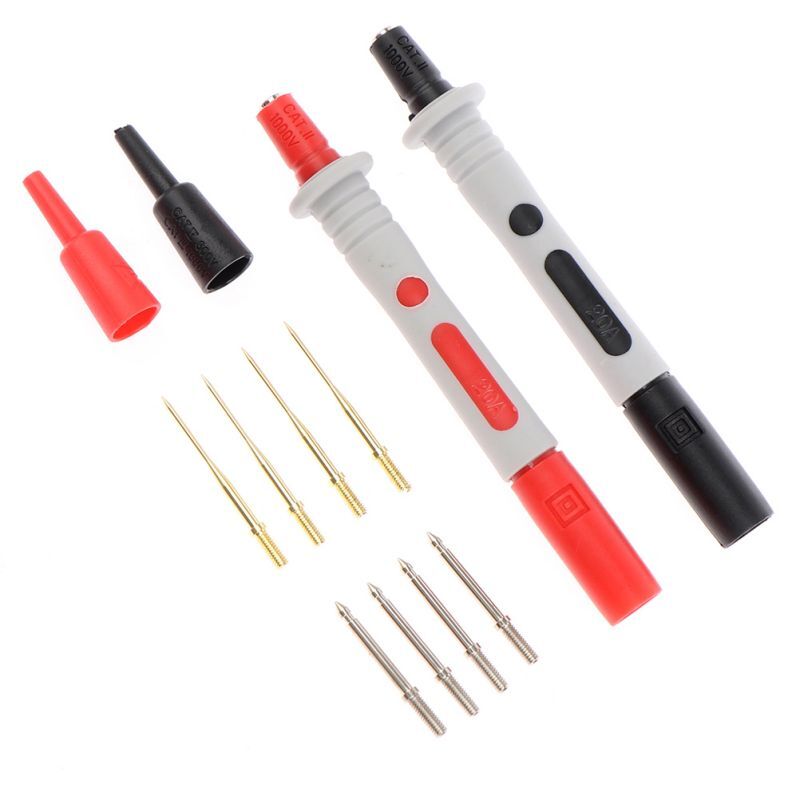 2 PCS Multimeter Probe Replaceable gilded Needle Multi-purpose Test pen ...