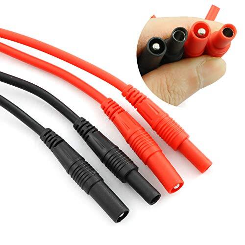 ZYAMY 2pcs Meter Test Lead Extension Male to Female Connector 4mm ...
