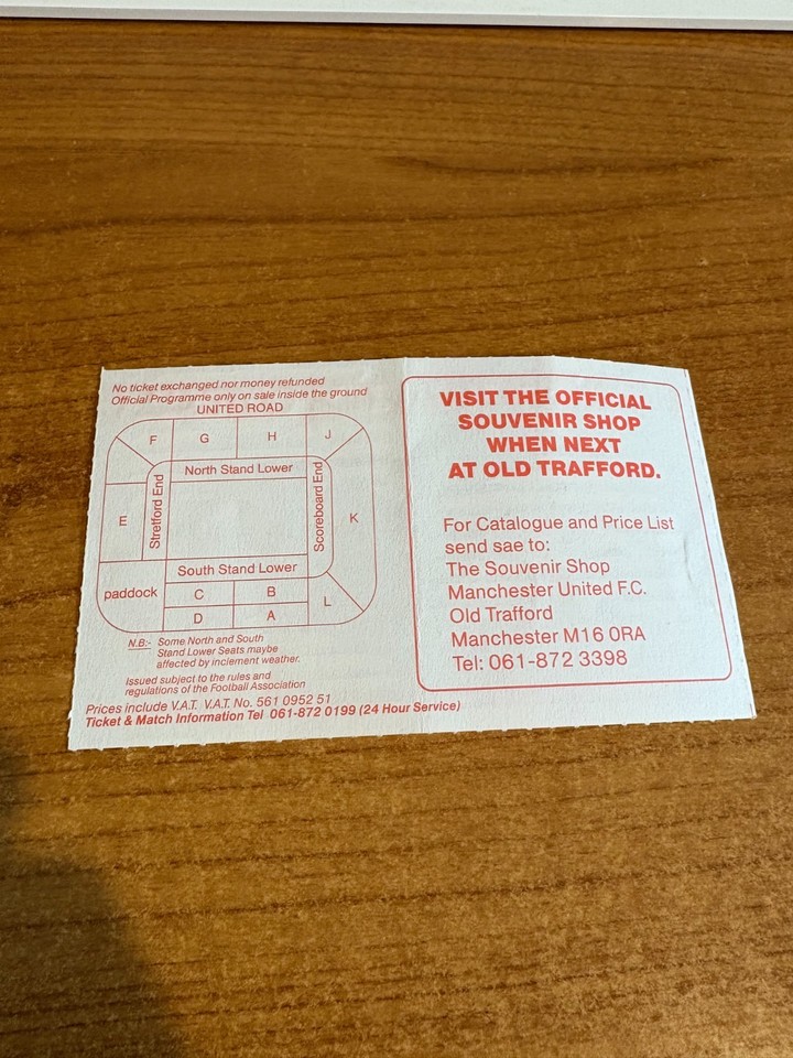 Manchester United v Everton 03.05.92 Norman Whiteside Testimonial ...