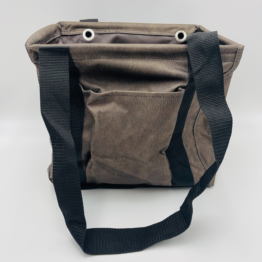 Thirty-One Small Utility Tote Chestnut Distressed Brown AJ62 Double ...