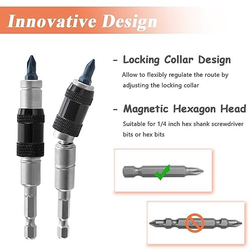 3 Pack Pivoting Bit Holder Magnetic Quick Release Drill Bit Holder for ...