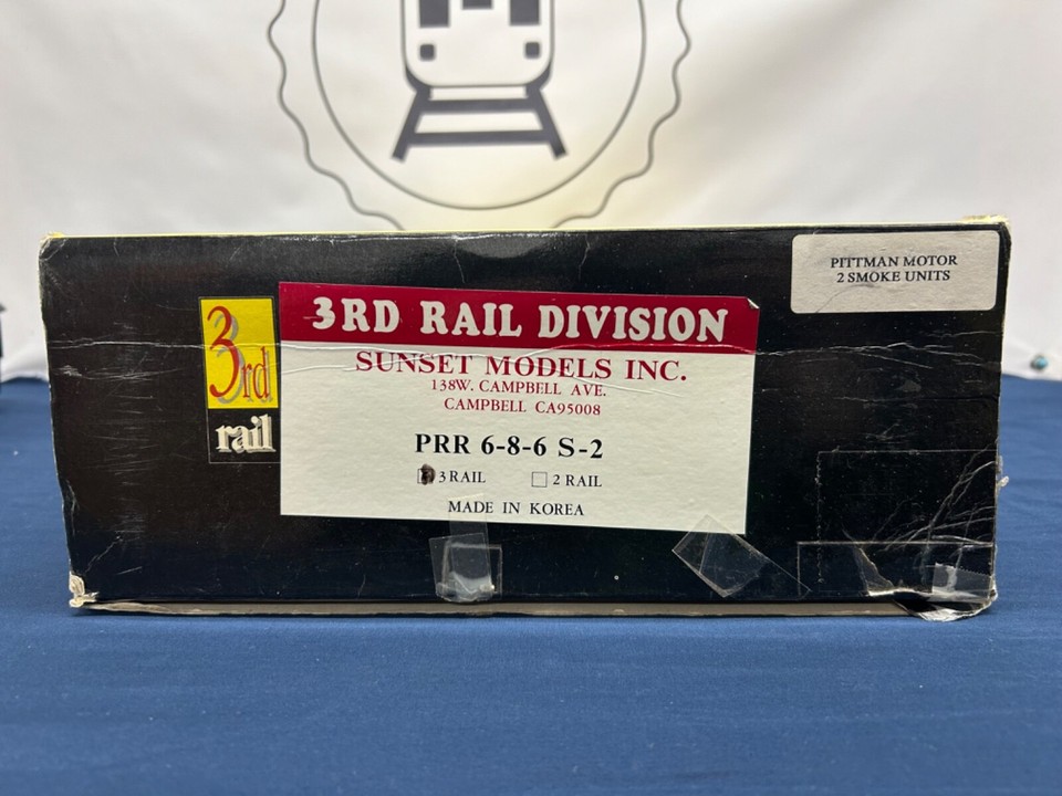 3rd Rail Sunset Models Pennsylvania #6200 6-8-6 S-2 Turbine Steam ...