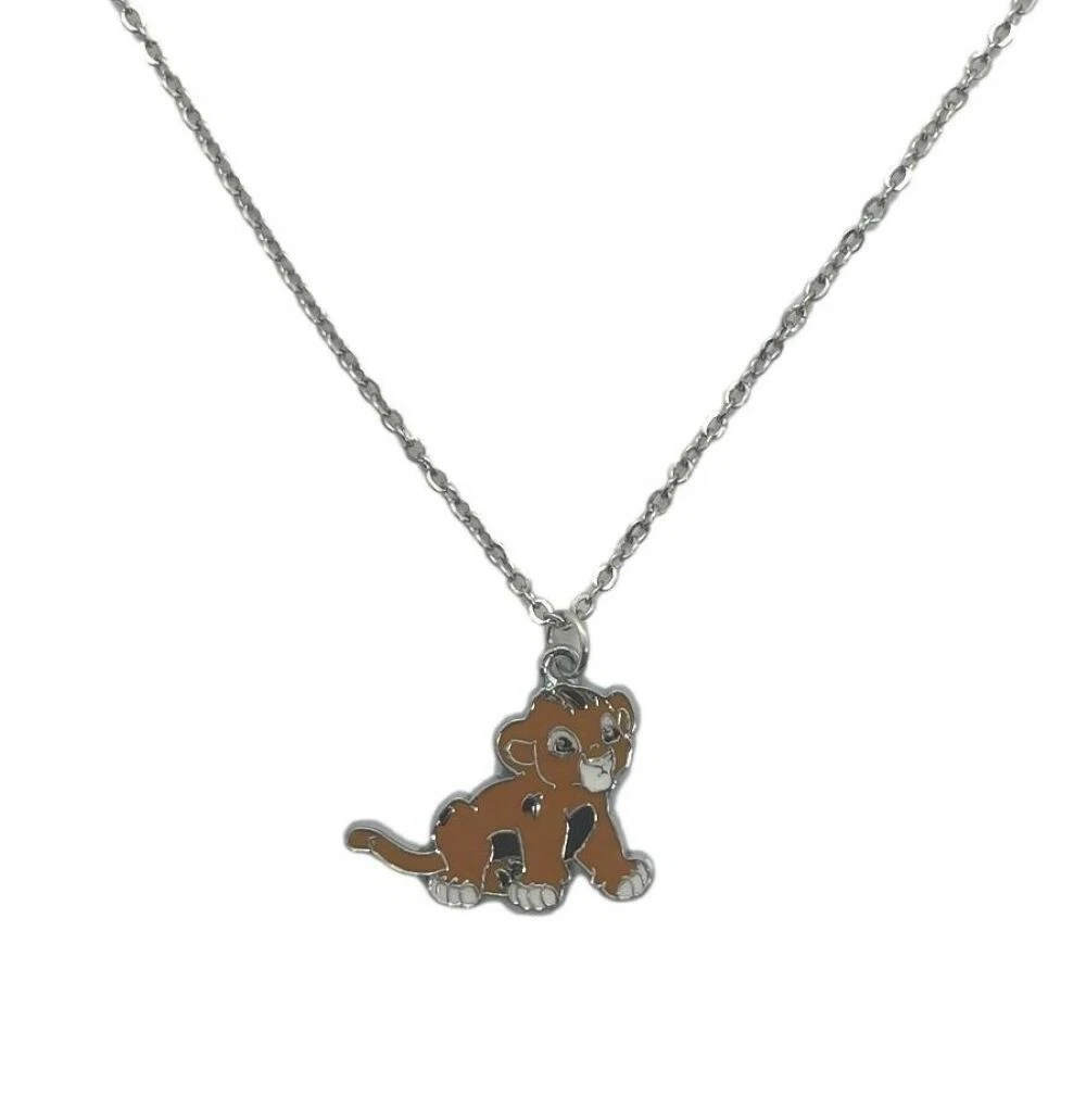 Disney The Lion King Simba Necklace In Gold-Tone Sterling, 40% OFF