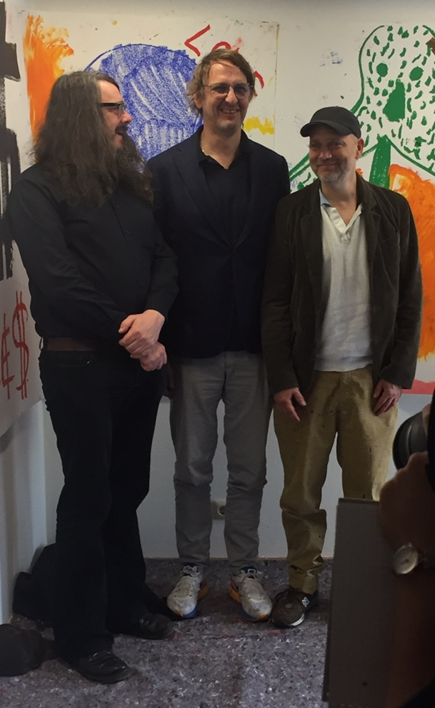 Daniel Richter + Jonathan Meese 2x signiert Foto Signed Autogramm ...