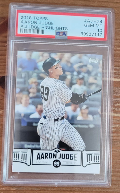 2018 Topps Aaron Judge HIGHLIGHTS #AJ-24 PSA 10 New York Yankees POP 4 ...