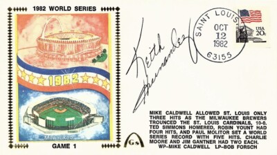 Keith Hernandez Signed St. Louis Cardinals 1982 World Series First Day Cover FDC | eBay