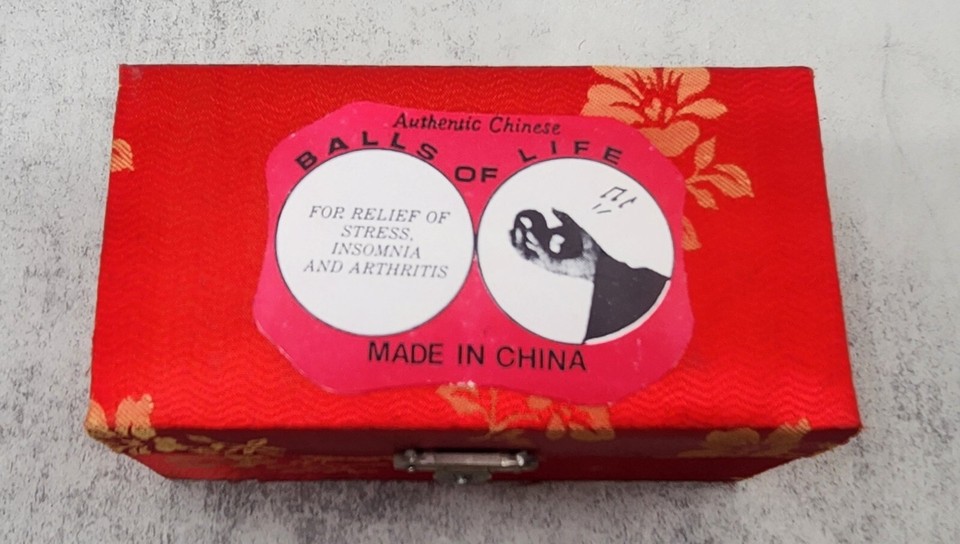 Balls of LIfe Baoding Relaxation Silver Stress Balls & Box Stress ...