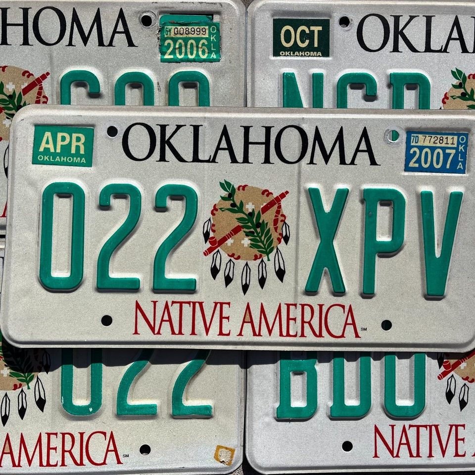 OKLAHOMA LICENSE PLATES - DREAM CATCHER Graphic License Plate - Native ...