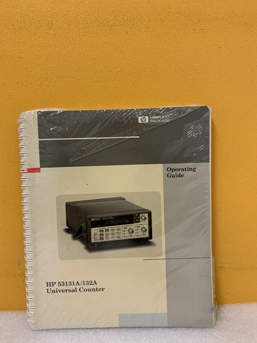 HP 53131-90001 53131A/132A Universal Counter Operating Guide | eBay