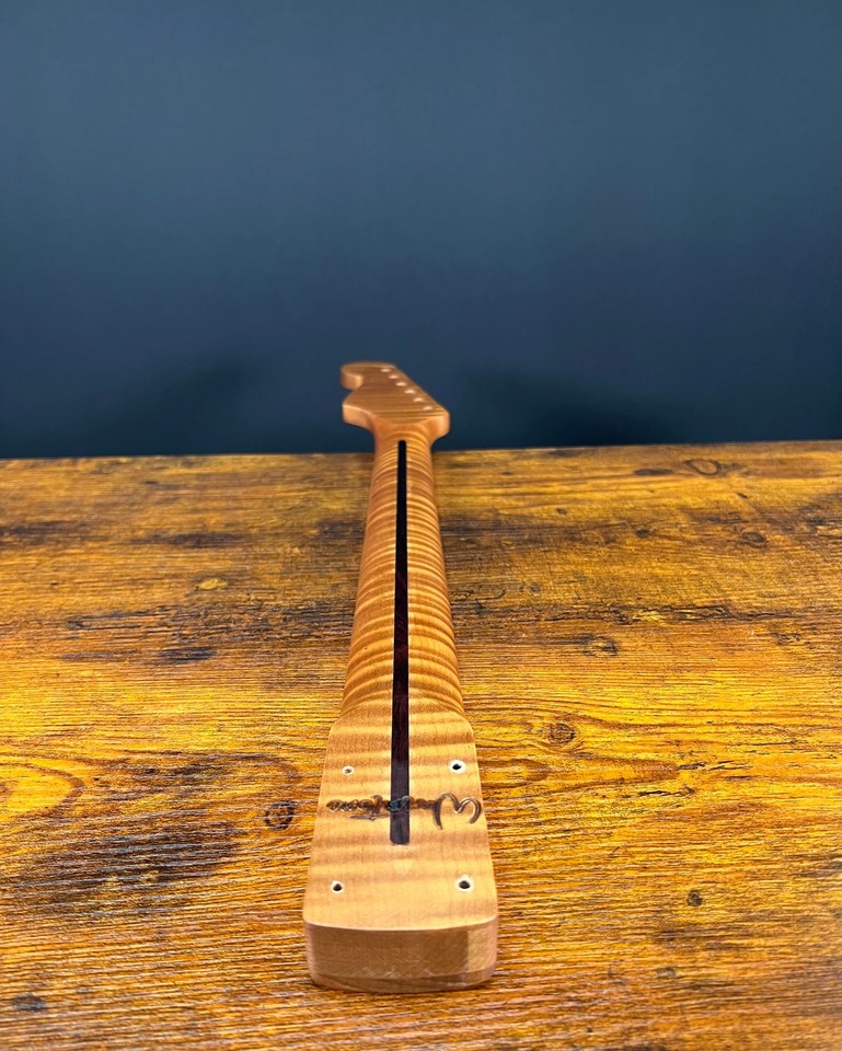 5a Roasted Flamed Maple Mustang St Style 24 inch Neck C Shape Satin #4 ...