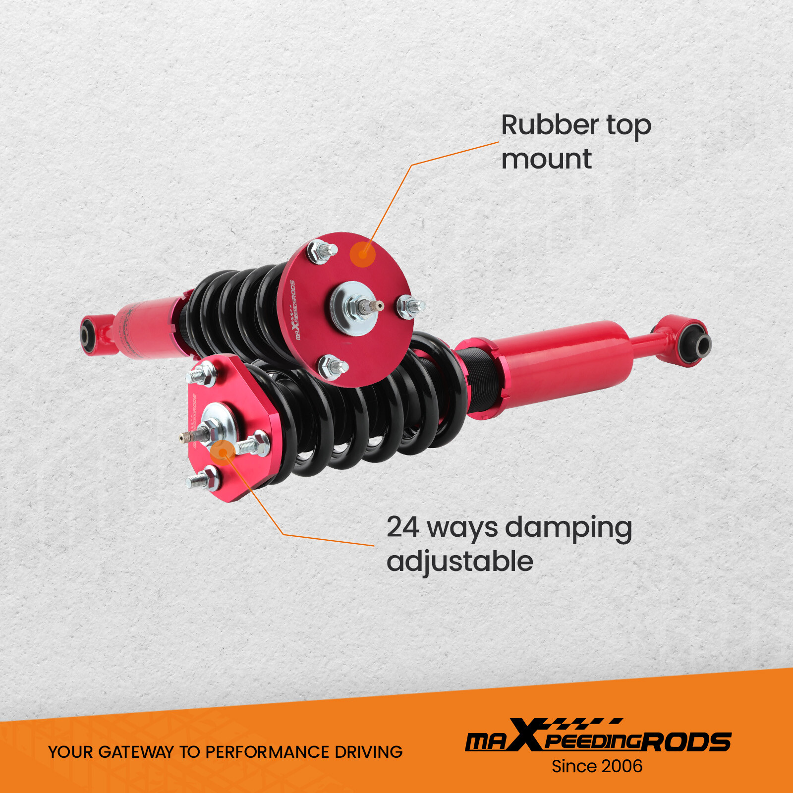 24 Way Damper Adjustable Coilovers Shocks For Lexus IS350 IS250 2006 ...