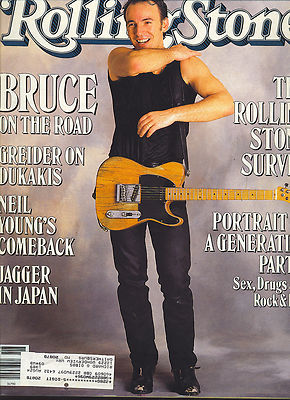 ROLLING STONE magazine #525 BRUCE SPRINGSTEEN cover Van Halen | eBay
