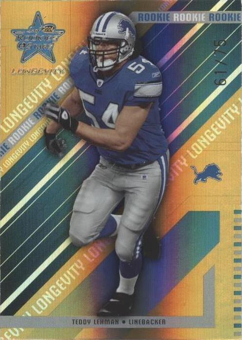 2004 Leaf Rookies & Stars Longevity - Rookie Teddy Lehman #250 Gold /75 ...
