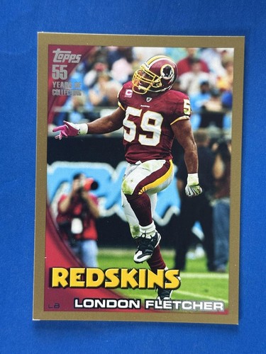2010 Topps Gold #327 London Fletcher Washington Redskins #/2010 | eBay