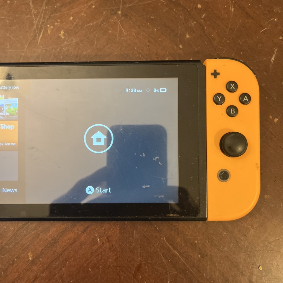 Nintendo Switch Console w/ Neon Purple Orange Joy-Cons HAC-001 Tested ...