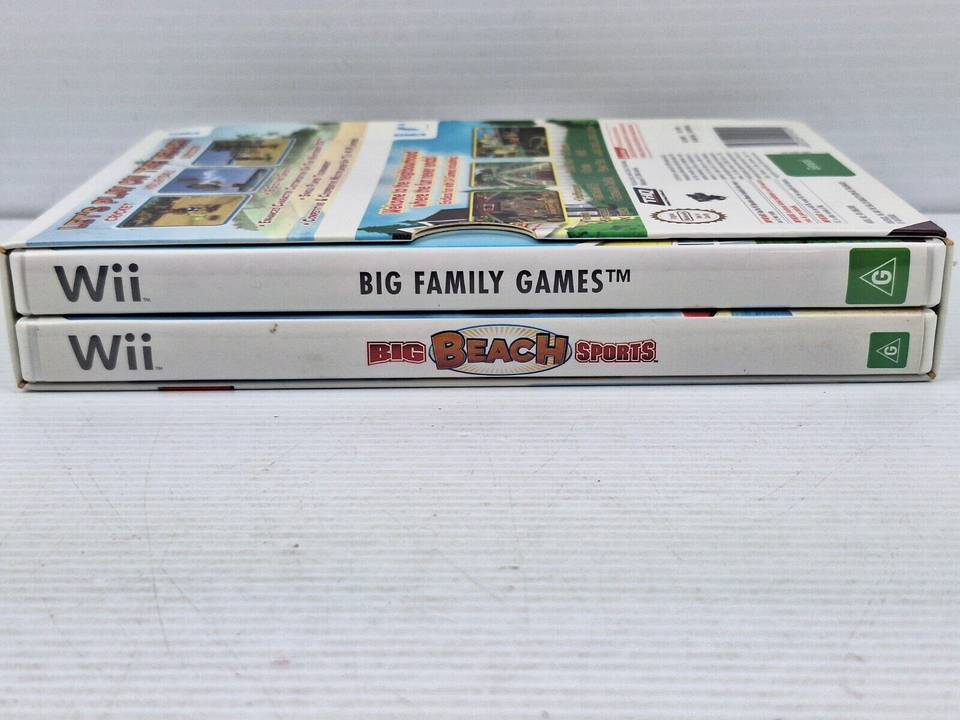 Big Family Games and Big Beach Sports, Double Pack Nintendo Wii PAL- OZ ...
