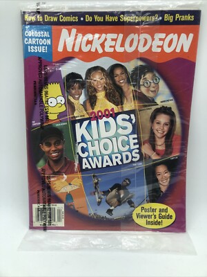 SEALED Nickelodeon Magazine April 2001 Kids Choice Awards 2000’s - w ...