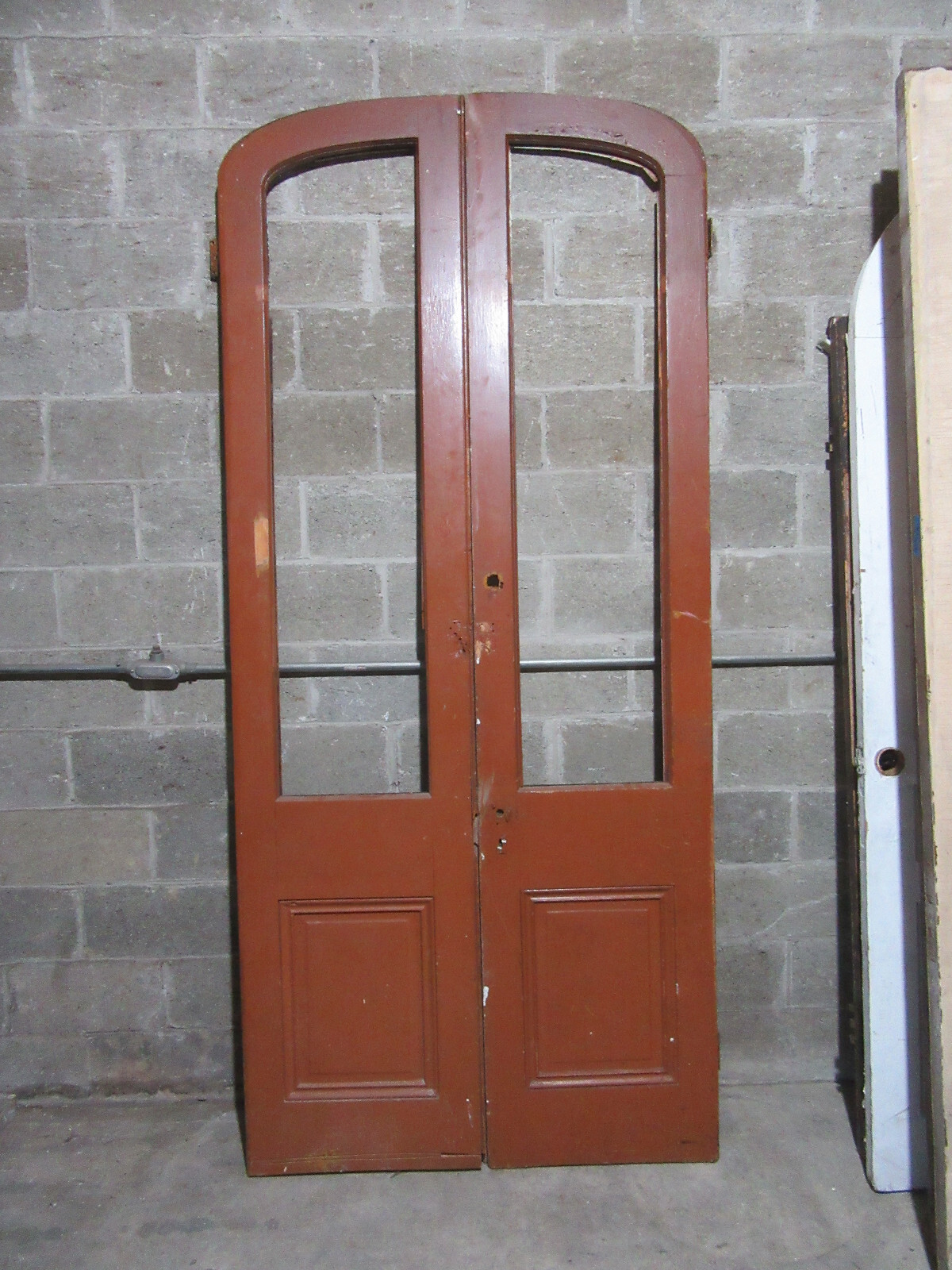 ~ ANTIQUE DOUBLE ENTRANCE FRENCH DOORS ~ 44 x 96.75 ~ ARCHITECTURAL ...