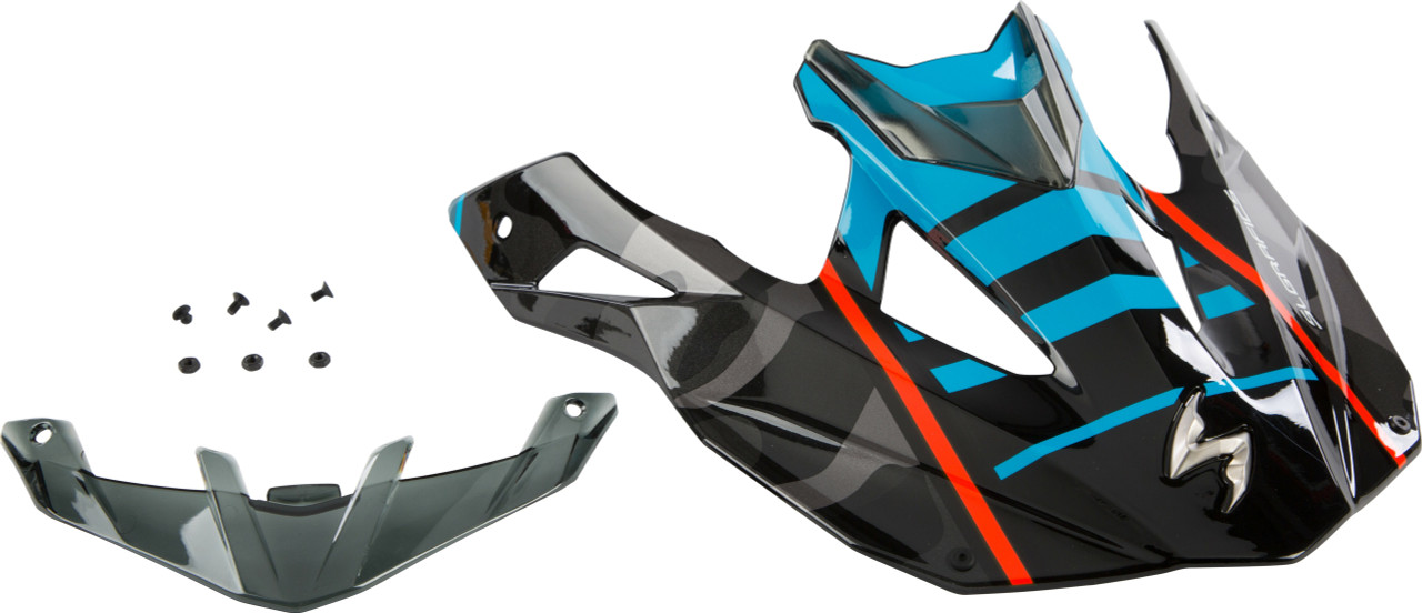 Open Box Scorpion VX-35 Off-Road Helmet Peak Visor Miramar Blue | eBay