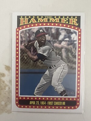 Hank Aaron Milwaukee Braves 2023 Topps Heritage "The Hammer" #TH-2 | eBay