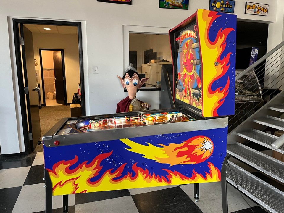 Bally Midway Fireball Classic Pinball Machine CABINET DECAL SET - BLACK ...