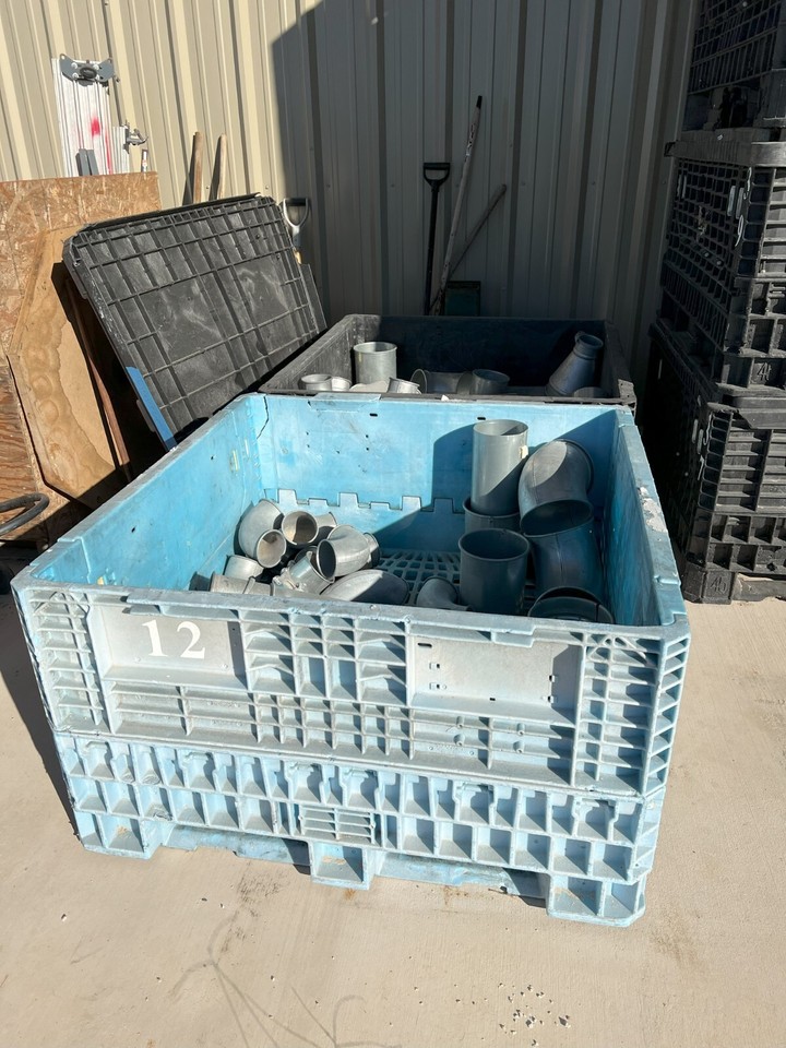 Ropak Reusable Shipping Crates 45x48x34 Collapsible; Access Doors: Lids ...