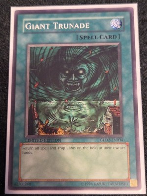 Yugioh! Giant Trunade - 5DS2-EN023 or GLD2-EN036 - Common VLP | eBay