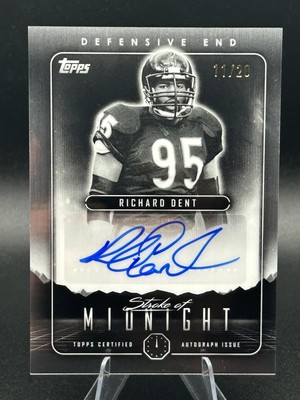 Topps Richard Dent Autograph Card State of Midnight /20 | eBay