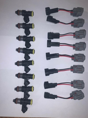 8 BOSCH OEM LS3 LS7 210lb 2200cc Hi Impedance Fuel Injectors 0280158821 ...