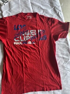 Adidas LA Los Angeles Clippers Chris Paul #3 Basketball T-Shirt Red L ...