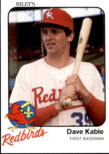 1983 Louisville Redbirds Riley's #28 Dave Kable Columbus Ohio OH ...