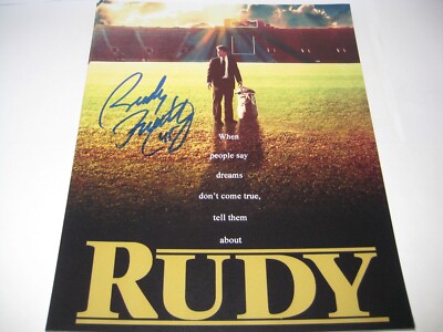 RUDY RUETTIGER #45 NOTRE DAME LEGEND AUTOGRAPHED SIGNED PHOTO COA FREE ...