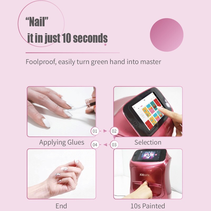 3D Touch Screen Nail Printer APP DIY Auto Nail Art Printing Machine w ...