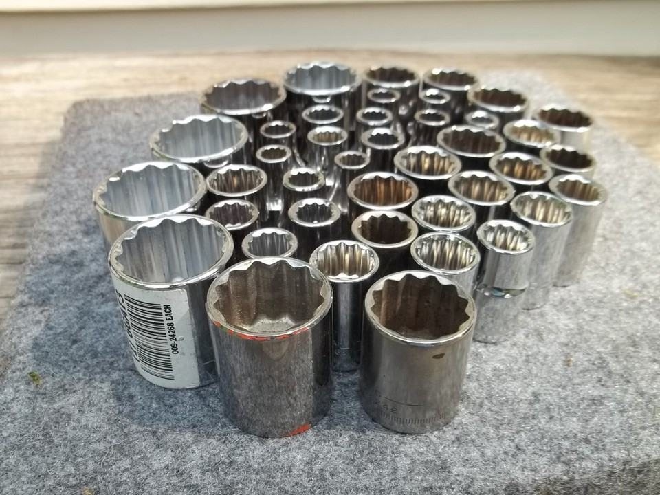 40 Craftsman 1/2" Drive 12pt Standard Socket Metric Mixed Series 30MM ...