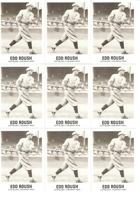 18 CARD EDD ROUSH BASEBALL CARD LOT 405 | eBay