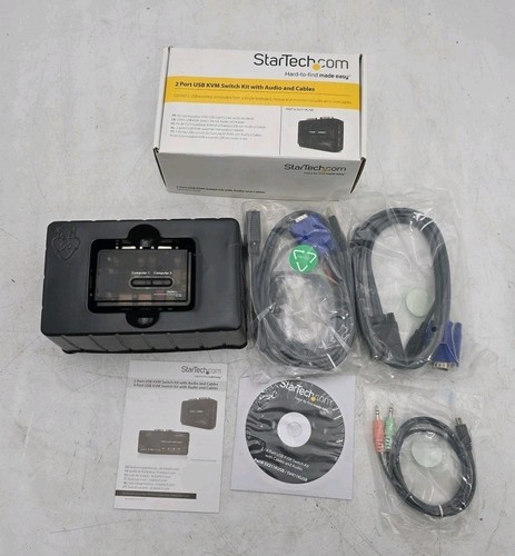StarTech 2-Port USB Kvm Switch W/ audio cables Part# SV211KUSB ...
