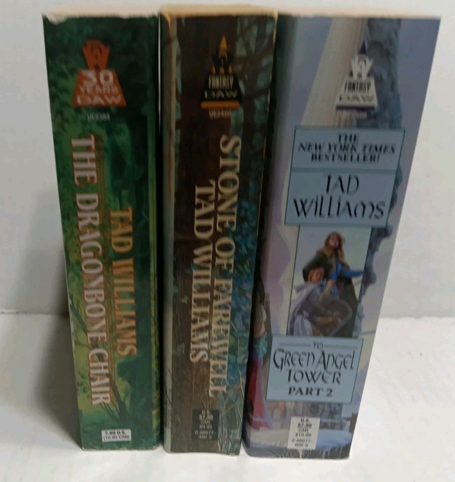 Tad Williams Fantasy Paperback Lot of 3: Dragonbone Chair, Stone Of ...