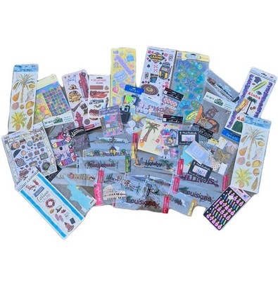 Scrapbook Junk Journal Sticker Lot of 40 Travel Birthday Jolee's 90s ...