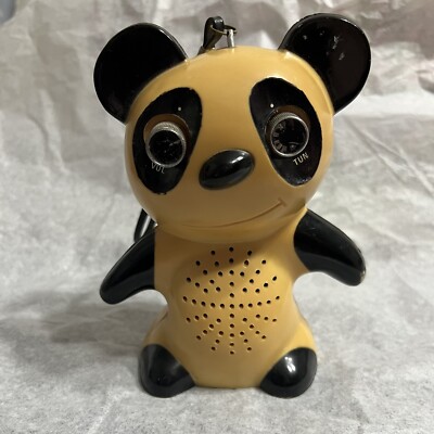 Vintage Panda MAGICSOUND AM Transistor Novelty Radio w/ Strap Working ...
