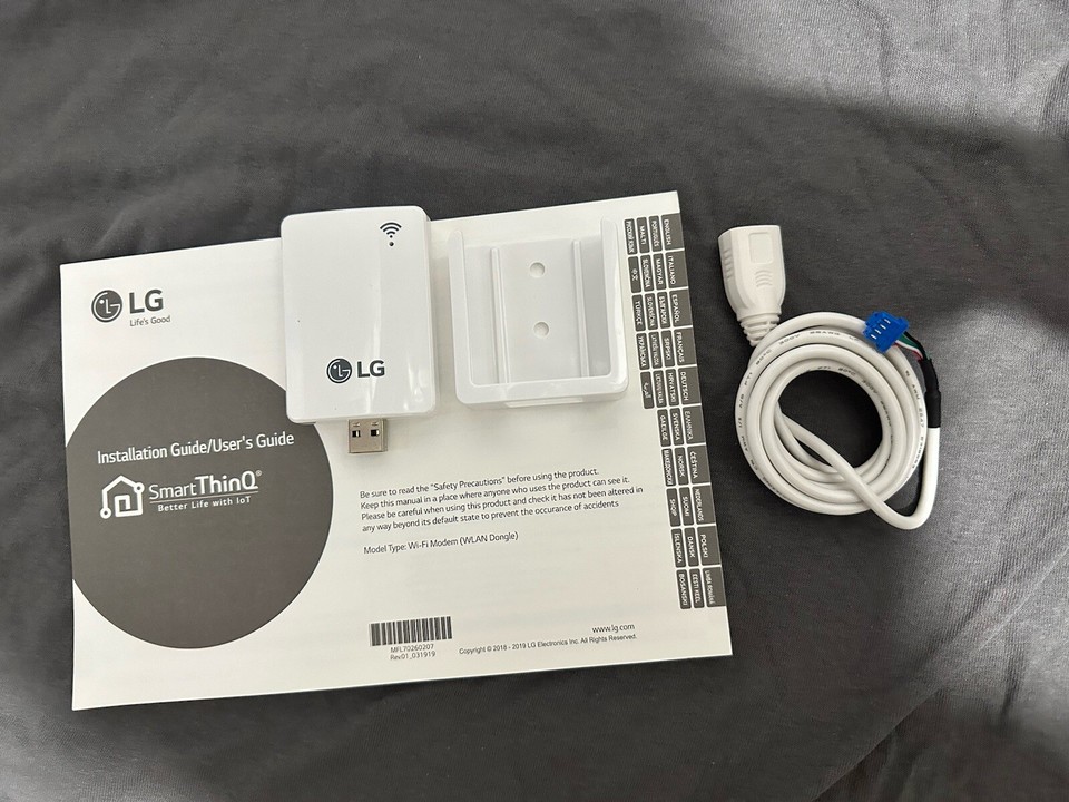 LG PWFMDD200 Wi-Fi Module for LG SmartThinQ Enabled Indoor Mini Split ...