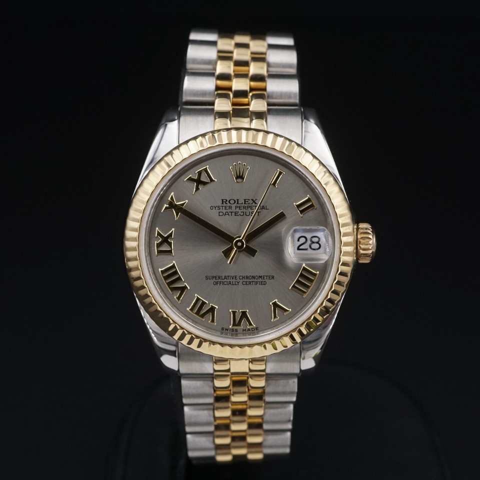 Rolex Datejust 31mm Watch 178273 2 Tone Rhodium Roman Jubilee Warranty ...