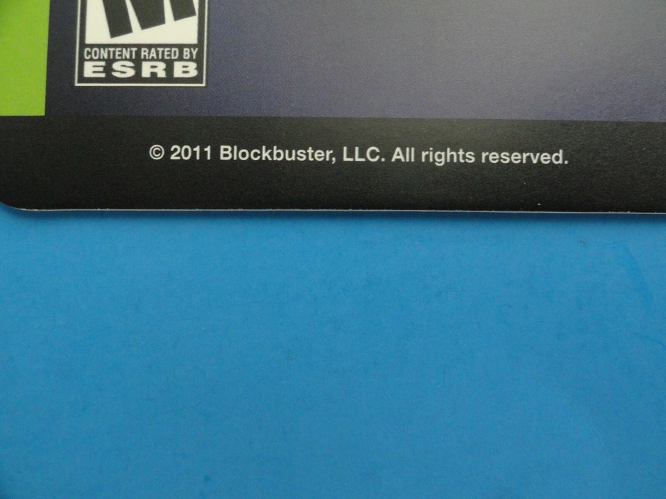 XBOX 360 SAINTS ROW THE THIRD BLOCKBUSTER VIDEO SHELF DISPLAY BACKER ...