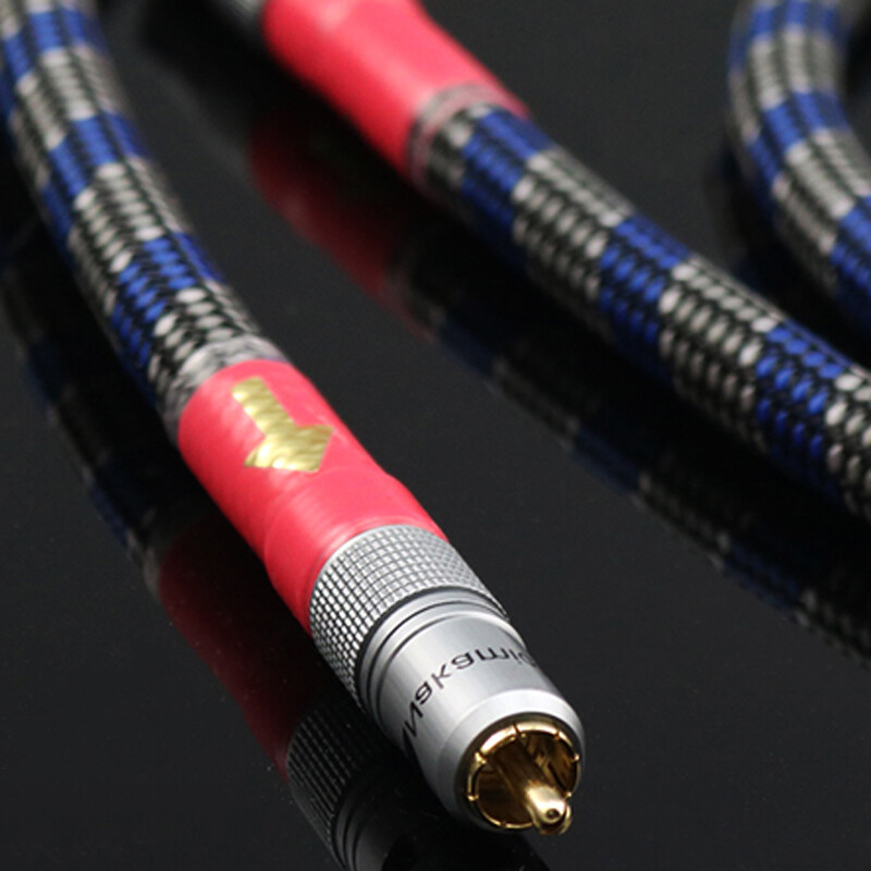 8N OFC HiFi Silver Plated Coaxial Cable+RCA Plugs 75 Ohm Audio DAC ...
