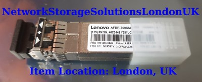 Lenovo 46C3448 46C3449 N24591V L80181M 10GbE 10GE 10GBASE-SR SFP+ LC SW ...