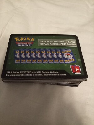 Pokemon trading card game codes online -100 cards codes are unused | eBay