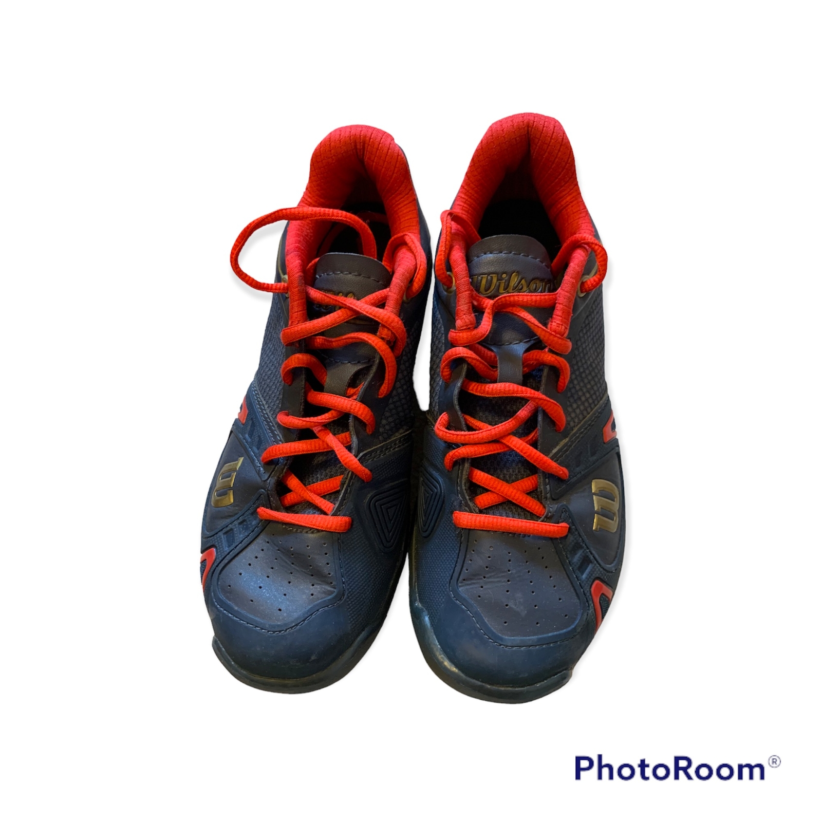 Wilson Rush Pro HC 100 Gray Red Gold Tennis shoes 6.5 - Gem