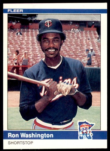 1984 FLEER RON WASHINGTON . MINNESOTA TWINS #577 | eBay