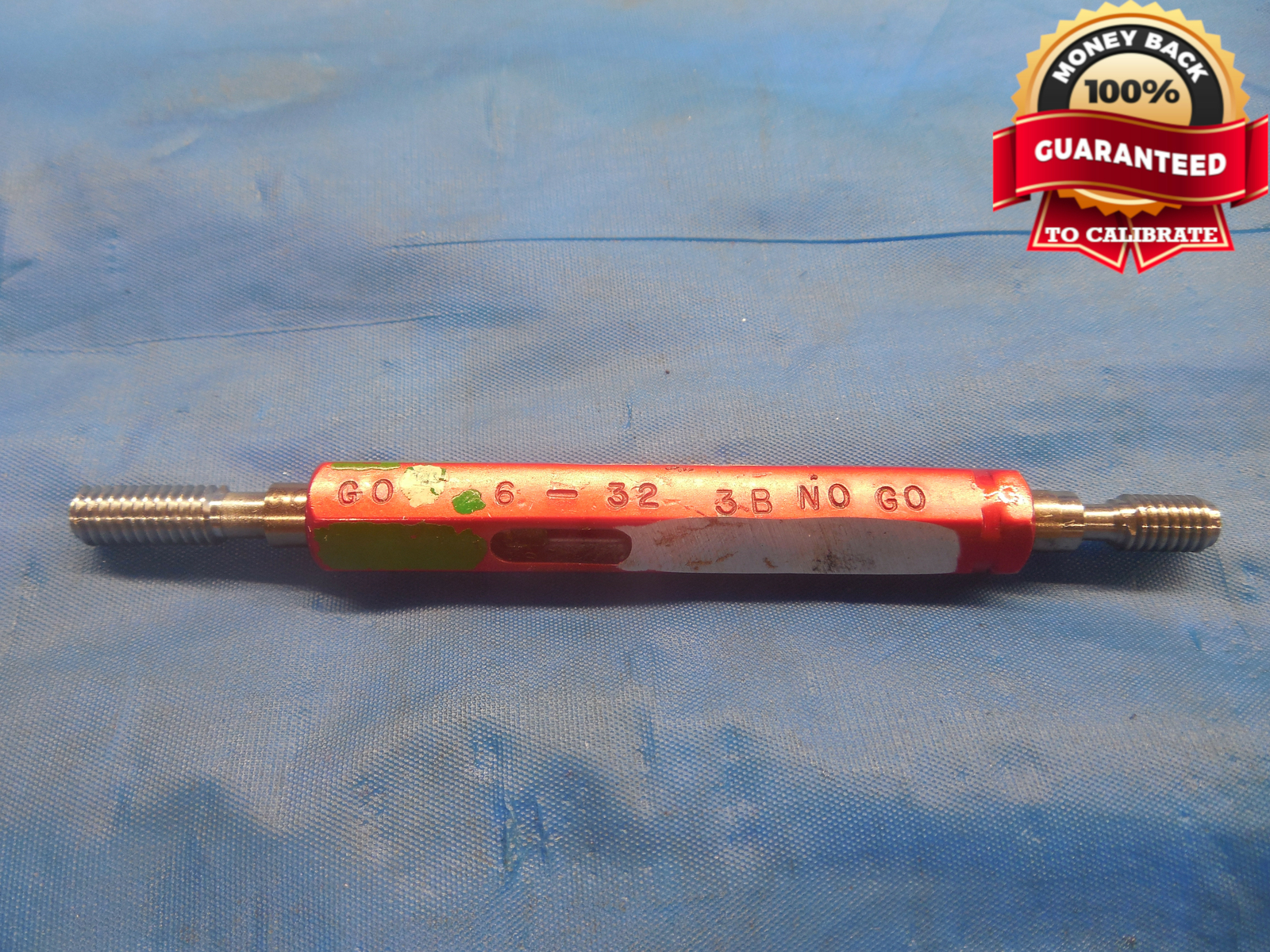 6 32 UNC 3B STI HELICOIL THREAD PLUG GAGE #6 .138 GO NO GO PDS = .1583 ...